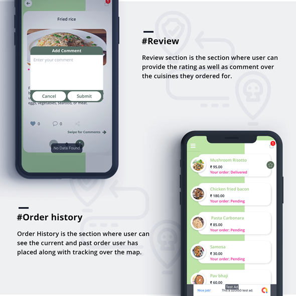 Track order ,Restaurant and Food delivery iPhone Native Application ...
