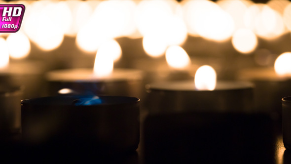 Fading Candles Fire, Stock Footage | VideoHive