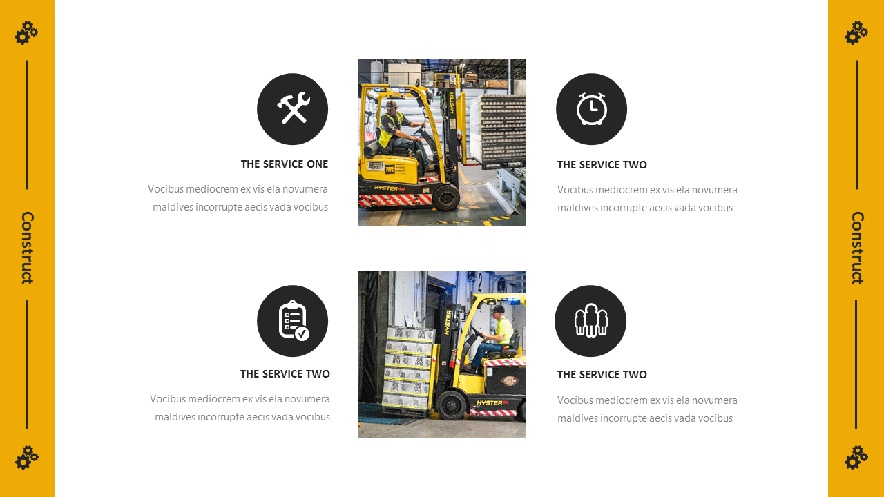 Construct Industrial & Factory Powerpoint Template, Presentation Templates