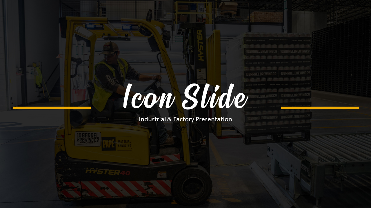 Construct Industrial & Factory Powerpoint Template, Presentation Templates