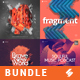Electronic Music Album Cover Artwork Templates Bundle 10, Web Elements