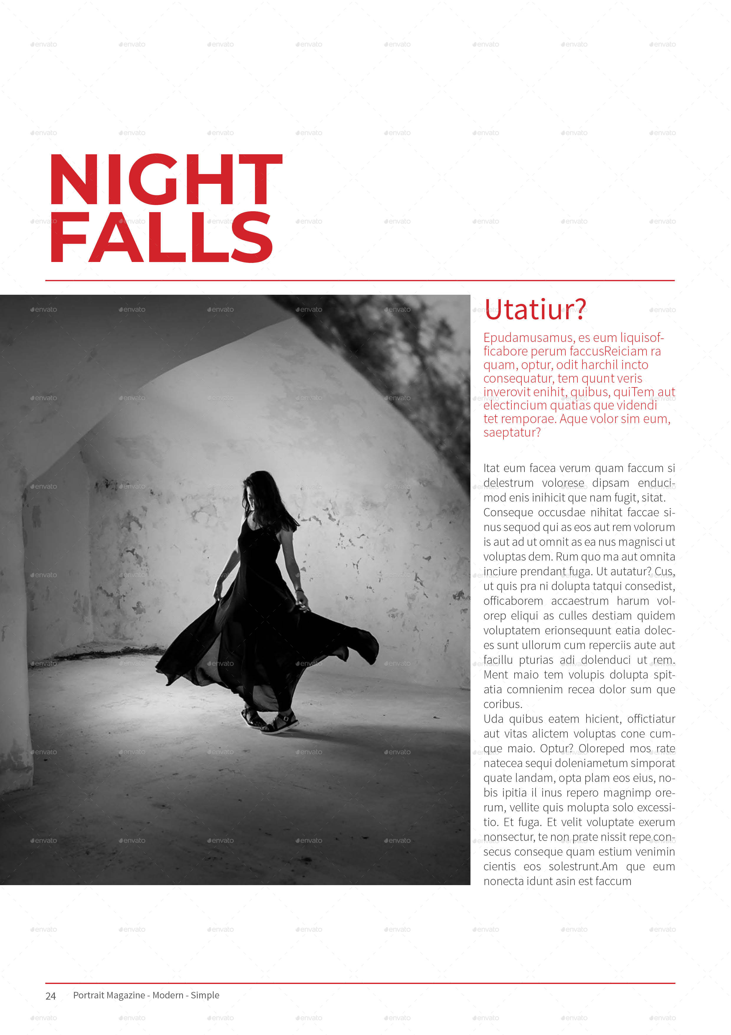 Question Magazine Template, Print Templates | GraphicRiver