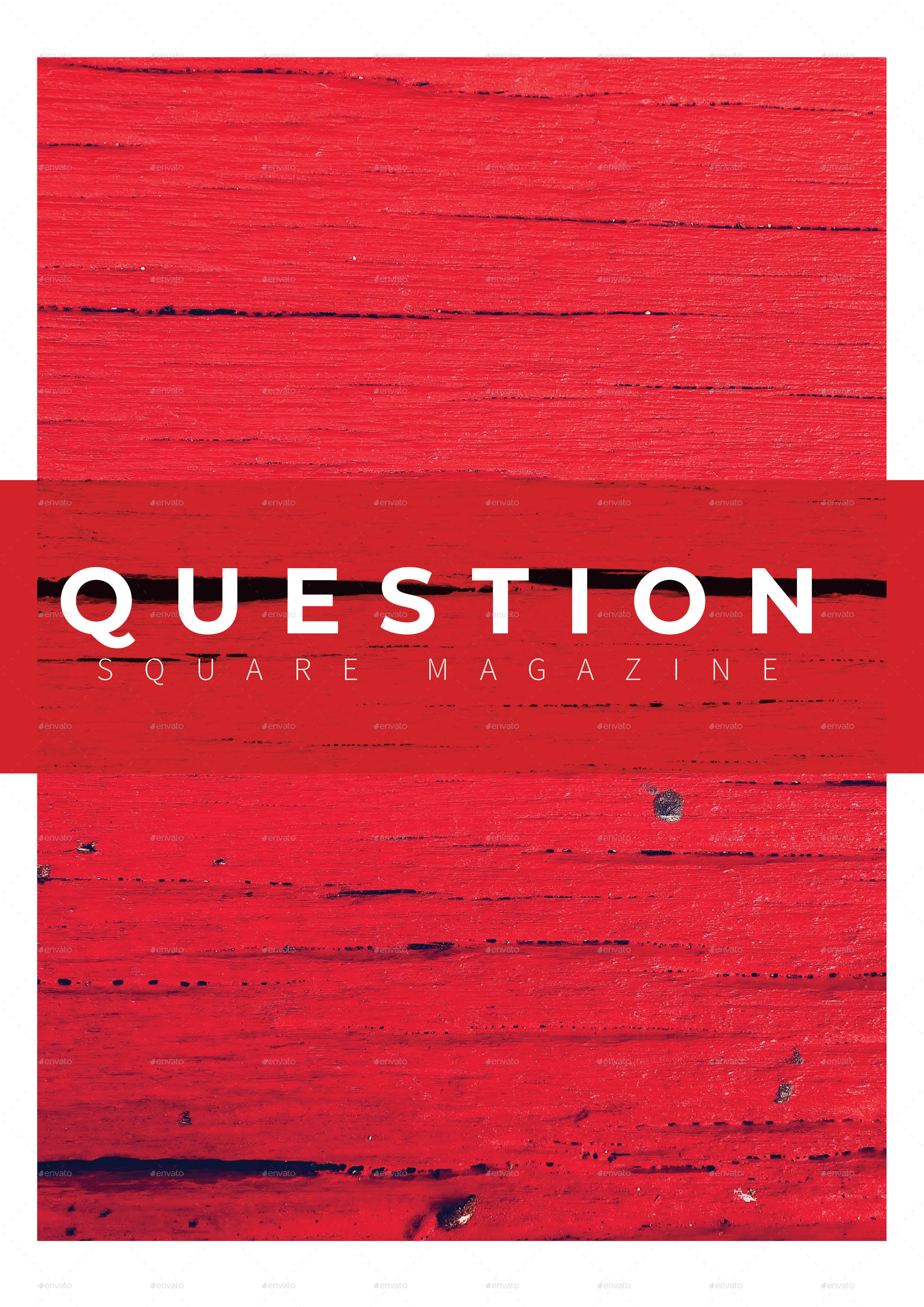 Question Magazine Template, Print Templates | GraphicRiver