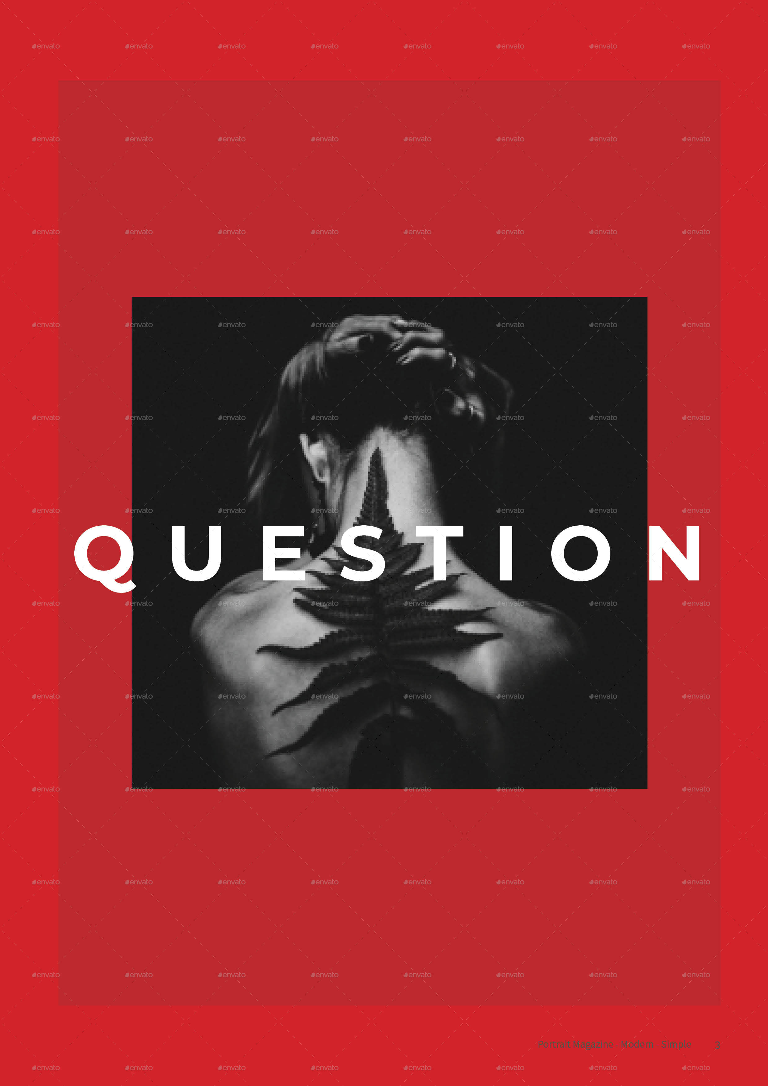 Question Magazine Template, Print Templates | GraphicRiver