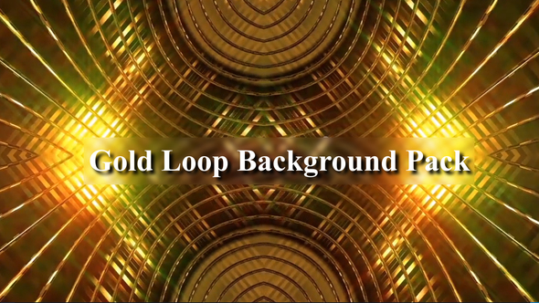 Gold Loop Background Pack, Motion Graphics | VideoHive
