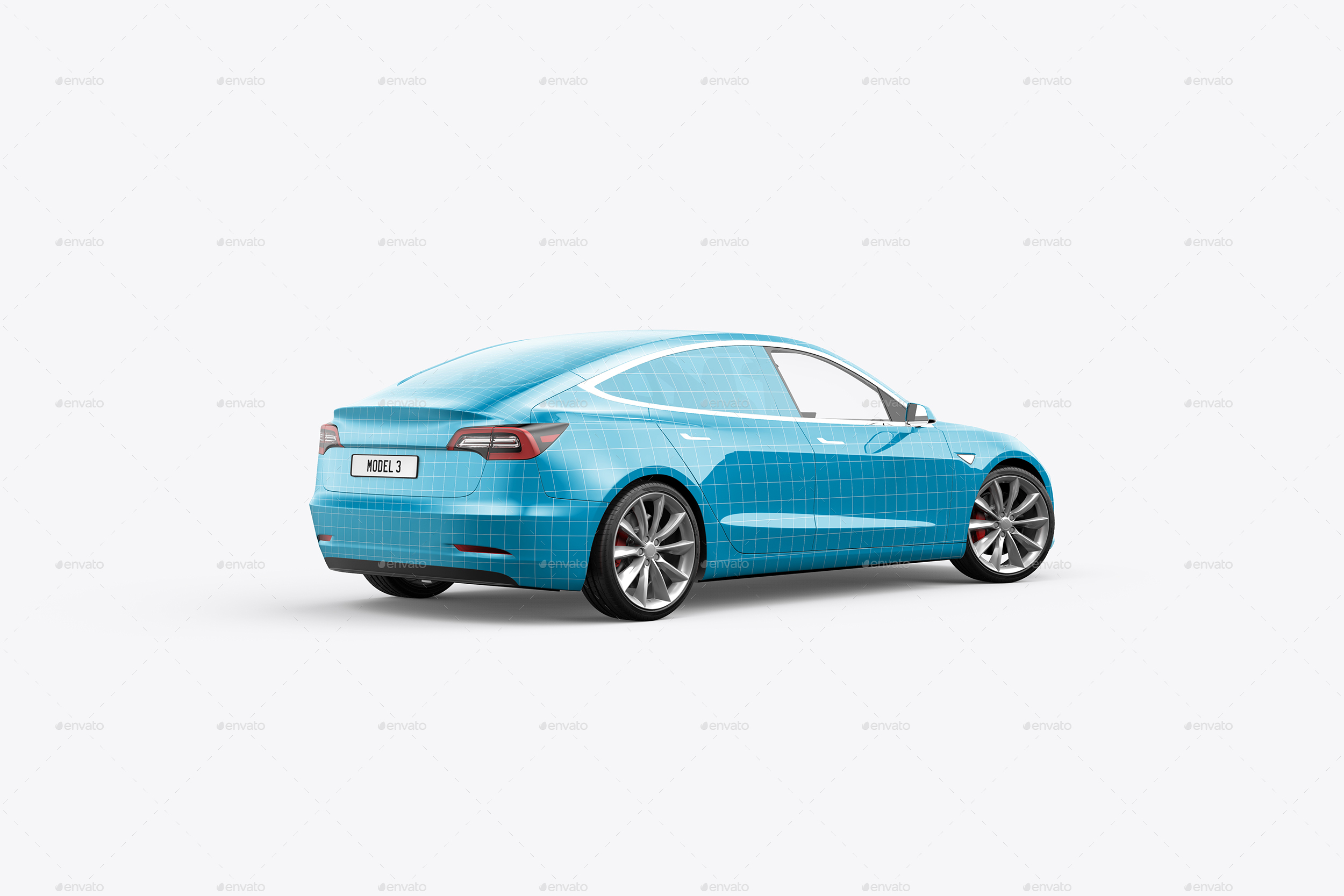 Model 3 Electric Car Mockup, Graphics | GraphicRiver