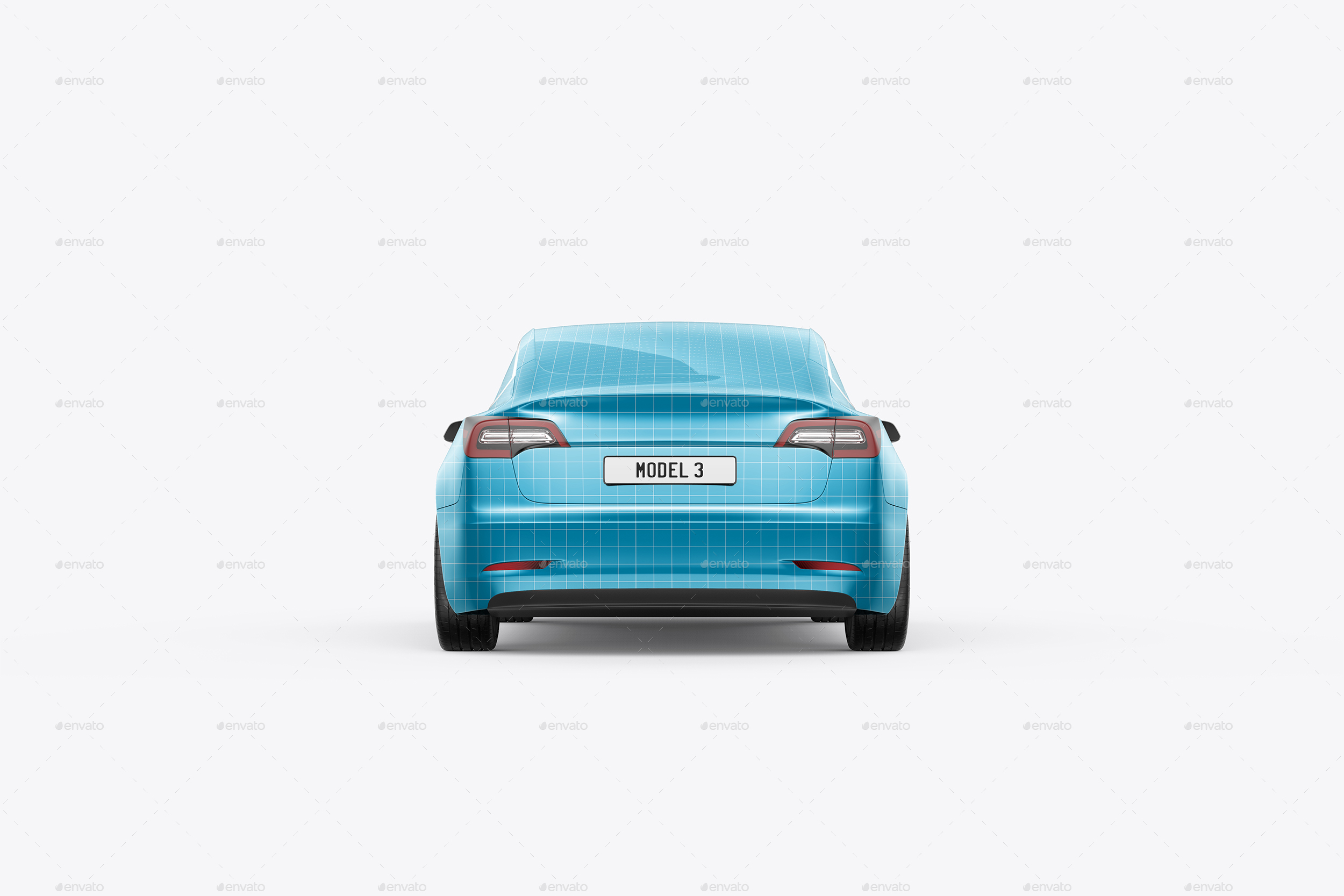 Model 3 Electric Car Mockup, Graphics | GraphicRiver