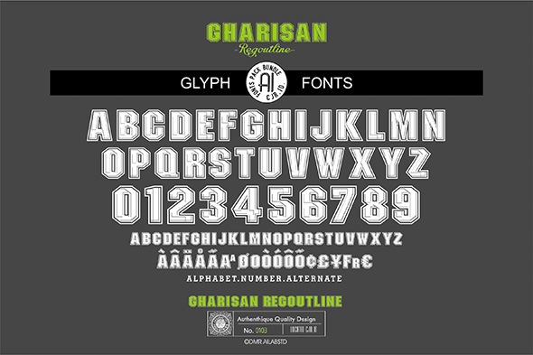 GHARISAN FONT, Fonts | GraphicRiver