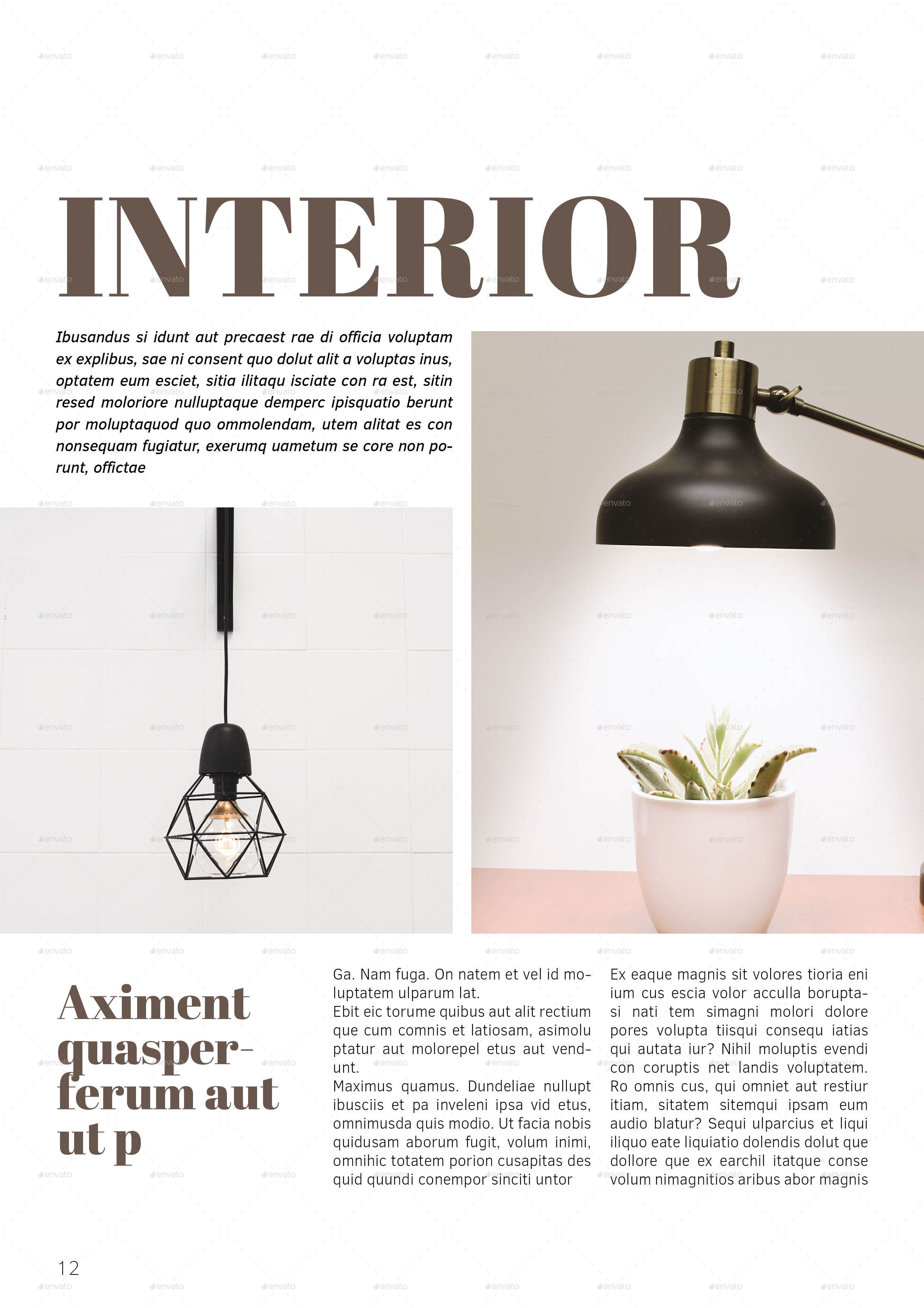 Interior Magazine Template, Print Templates | GraphicRiver