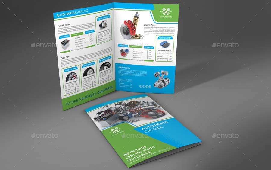 Auto Parts Catalog Brochure Bundle Template Vol.3, Print Templates