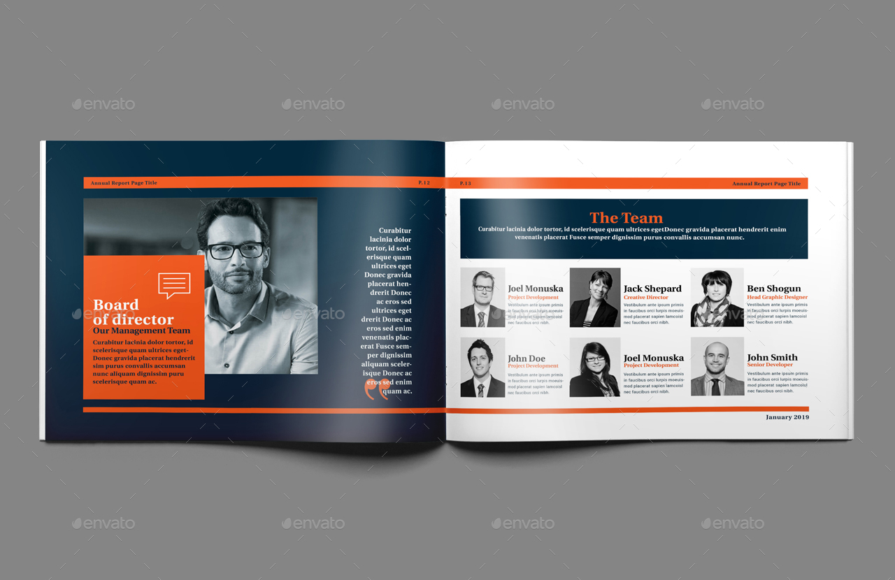 Landscape Annual Report, Print Templates | GraphicRiver