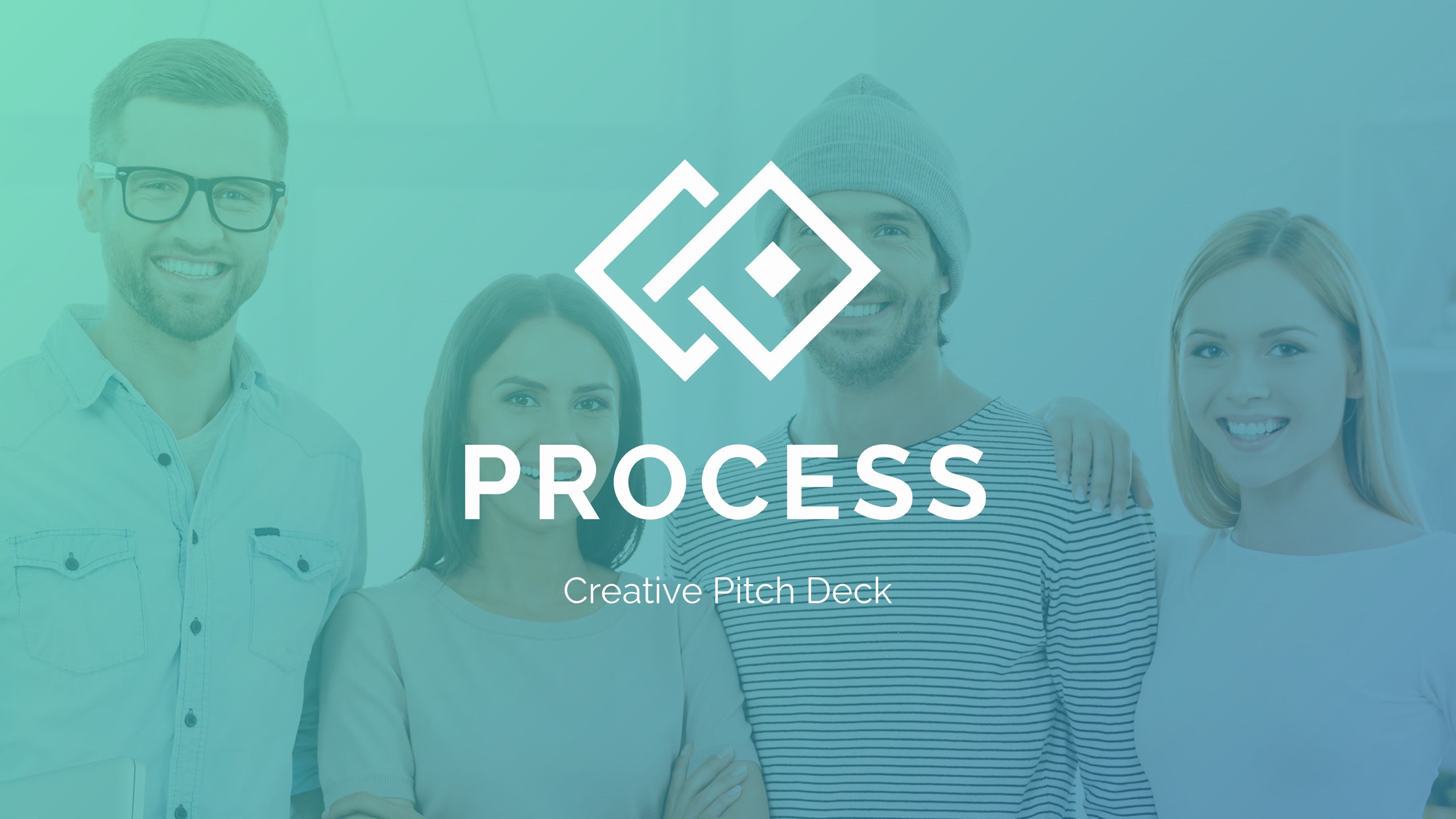 Creative Process Pitch Deck Powerpoint Template, Presentation Templates