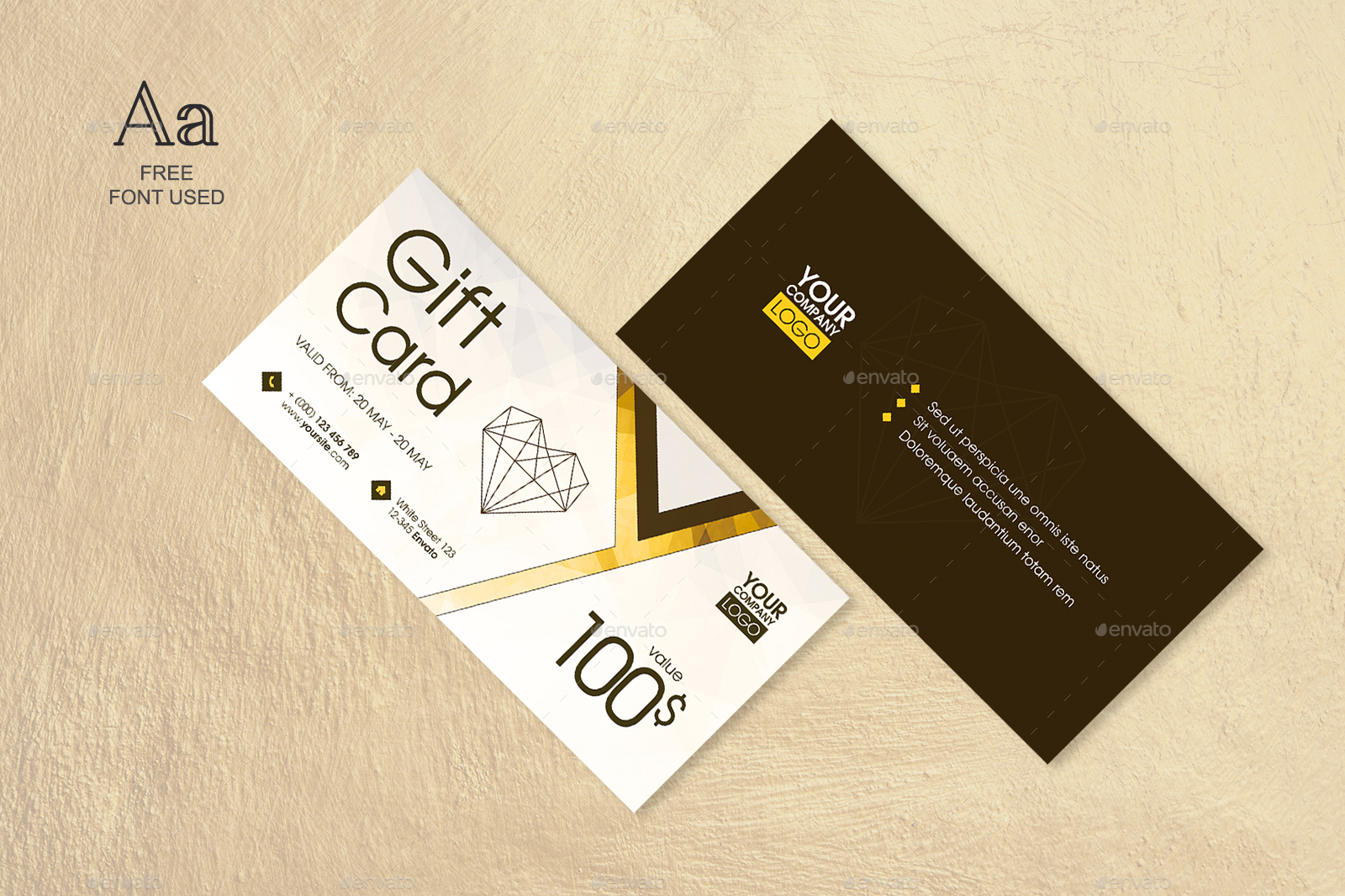 Gift Card Pack, Print Templates | GraphicRiver