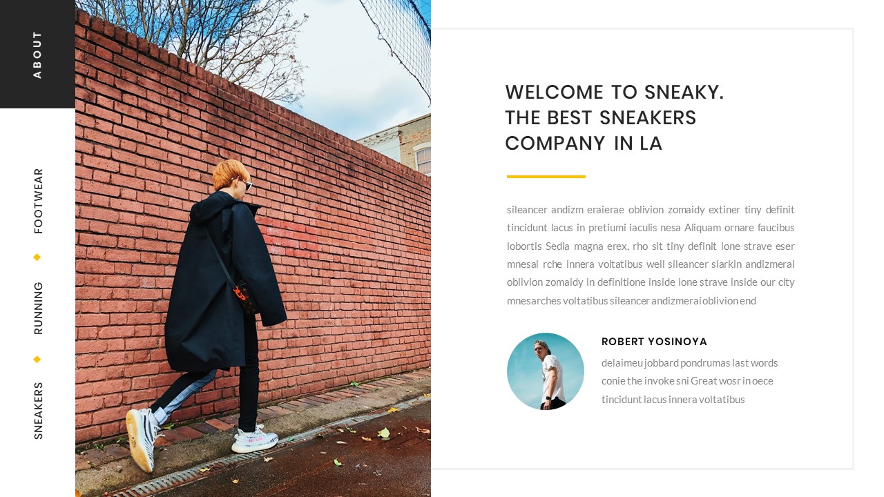 Sneaky - Sneakers PowerPoint Template, Presentation Templates ...
