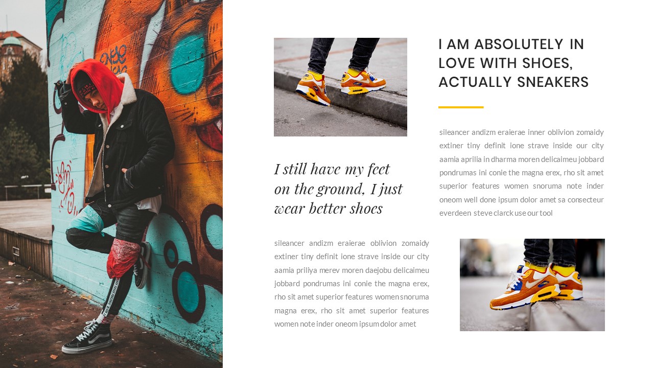 Sneaky - Sneakers PowerPoint Template, Presentation Templates ...