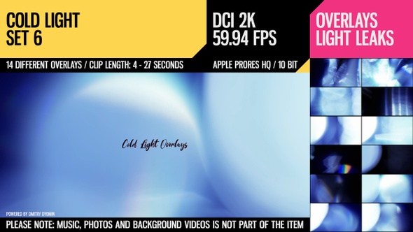 Cold Light Overlays (2K Set 6), Motion Graphics | VideoHive