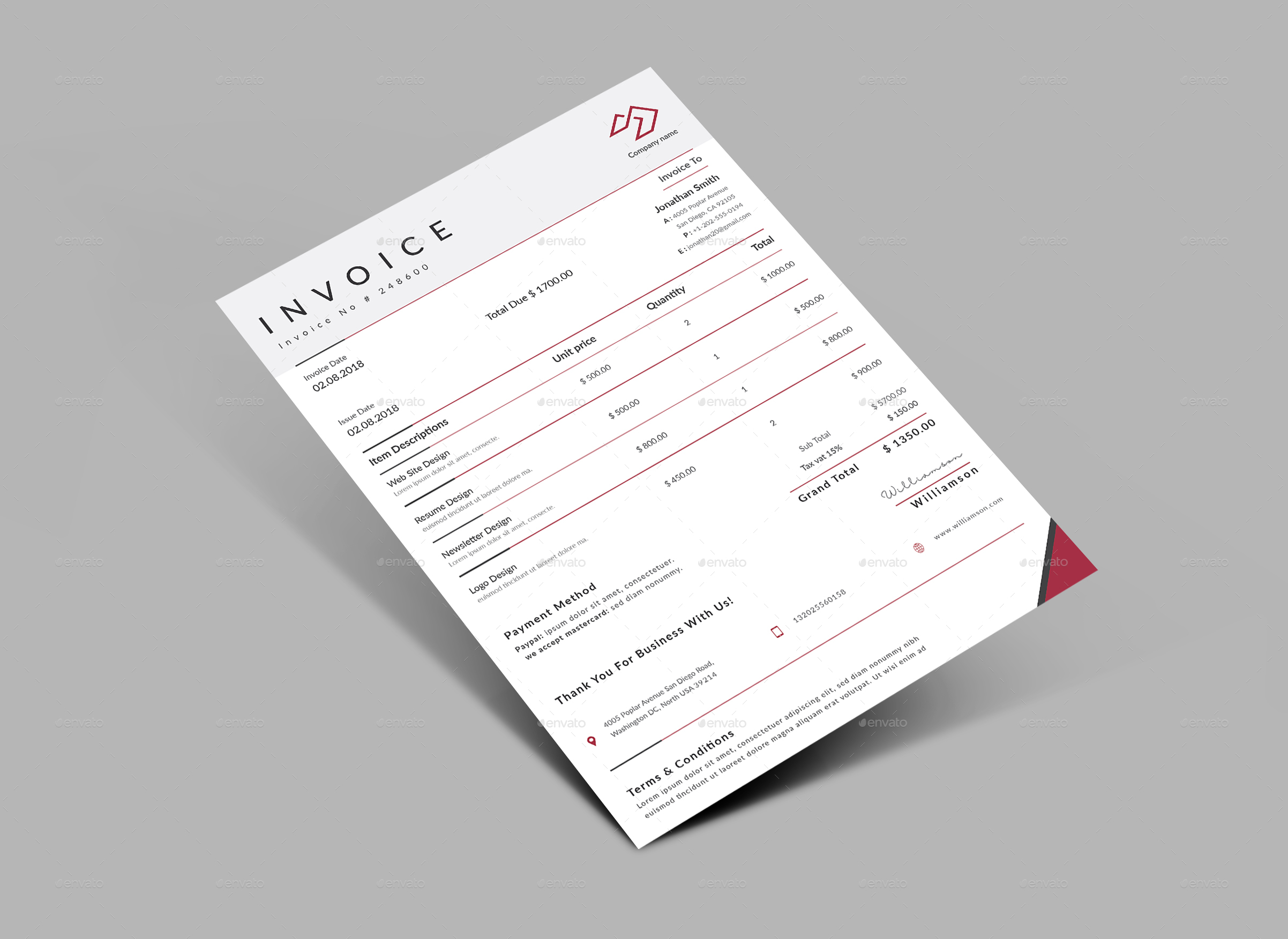 Invoice Bundle Invoices, Print Templates | GraphicRiver