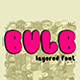 Bulb Layered Font, Fonts | GraphicRiver