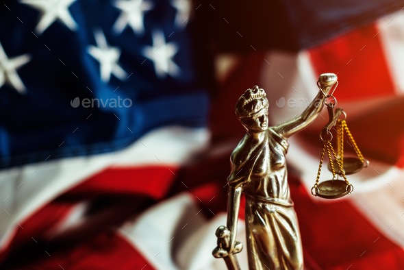 Law and Justice in United States of America Stock Photo by stevanovicigor