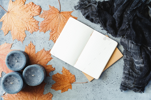 Autumn flat lay composition Stock Photo by Edalin | PhotoDune