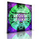 Liquid Funk Electronic Music Podcast Album Cover Web Template, Web Elements