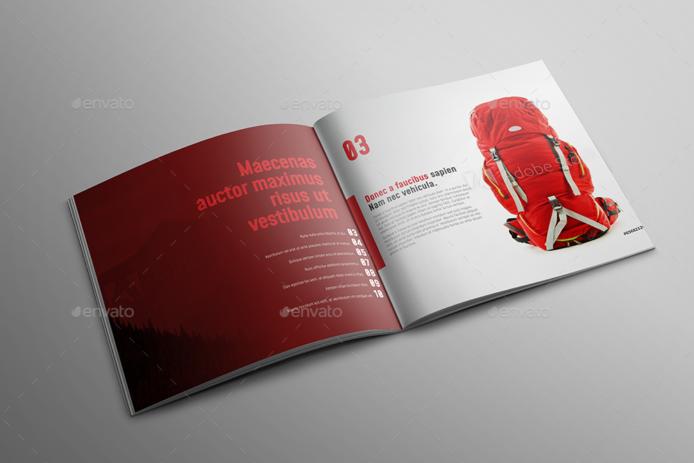 Square Booklet Catalog Design Template, Print Templates | GraphicRiver