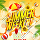Summer Weekend Flyer, Print Templates | GraphicRiver