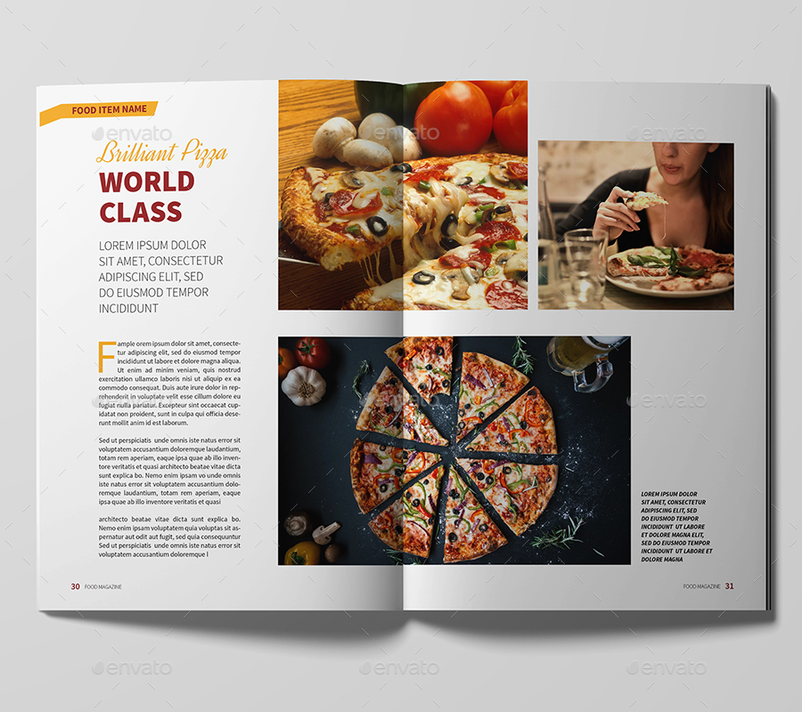 Food Magazine, Print Templates | GraphicRiver