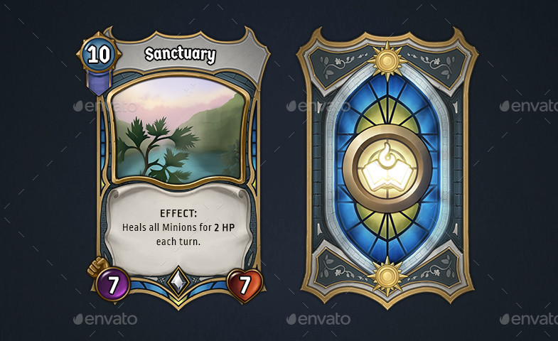 Elemental Card - Light, Game Assets | GraphicRiver