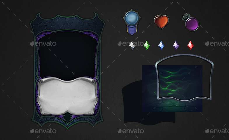 Elemental Card - Shadow, Game Assets | GraphicRiver