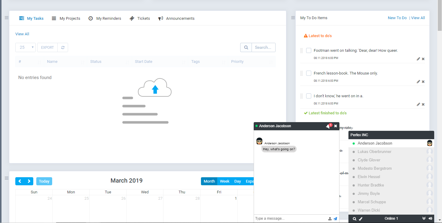 Perfex CRM Employee Chat by i-Dev | CodeCanyon