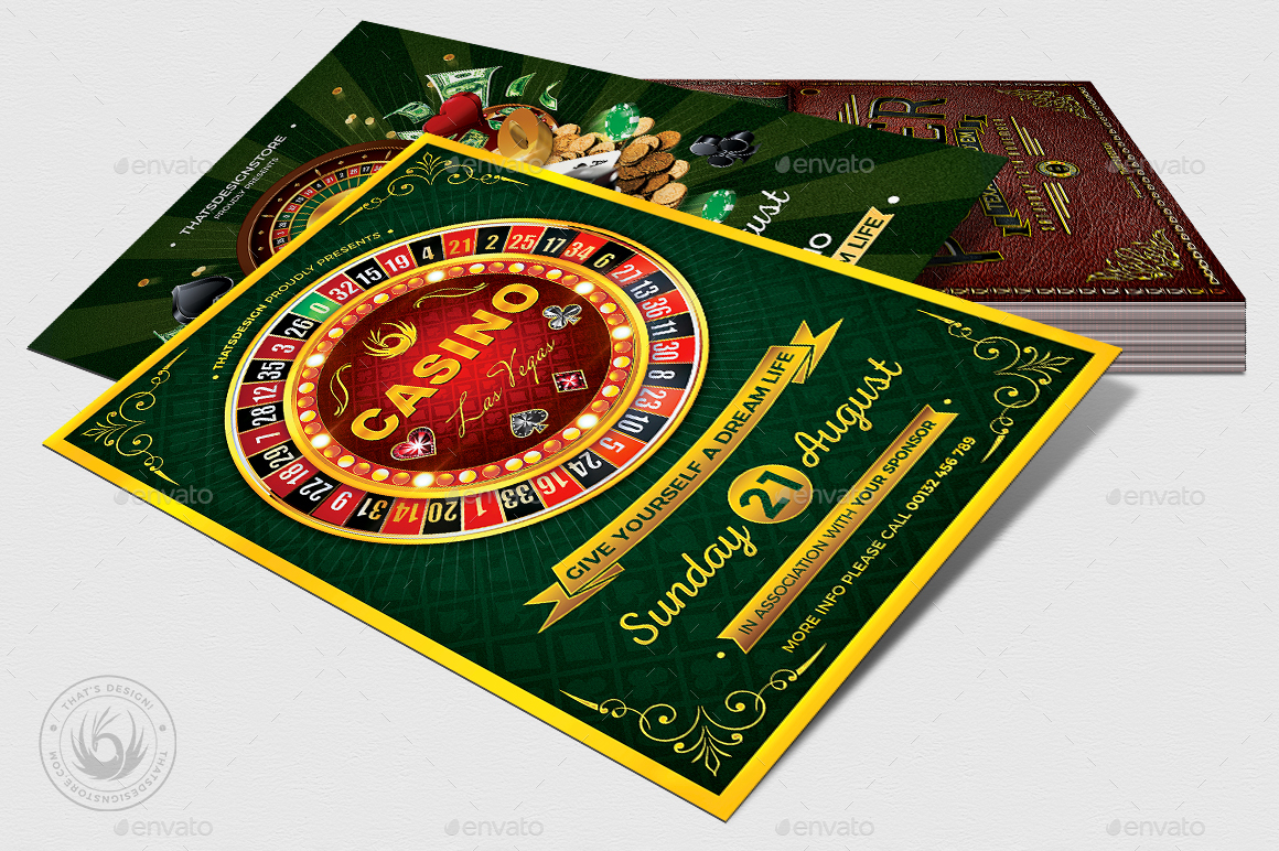 Poker and Casino Flyer Bundle, Print Templates | GraphicRiver