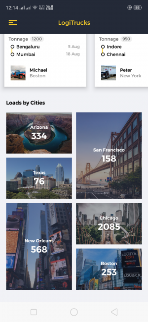 Logi Truck React Native Theme by 3RTechy | CodeCanyon