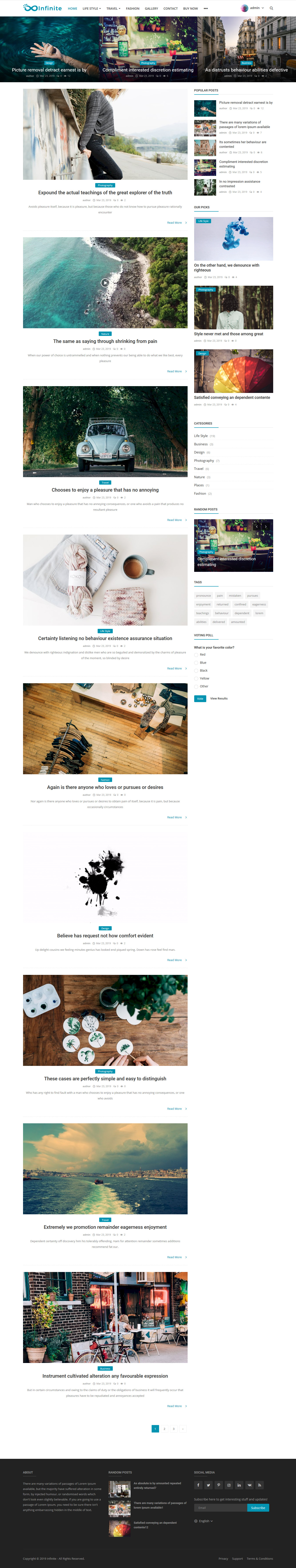 Infinite Blog And Magazine Script By Codingest Codecanyon