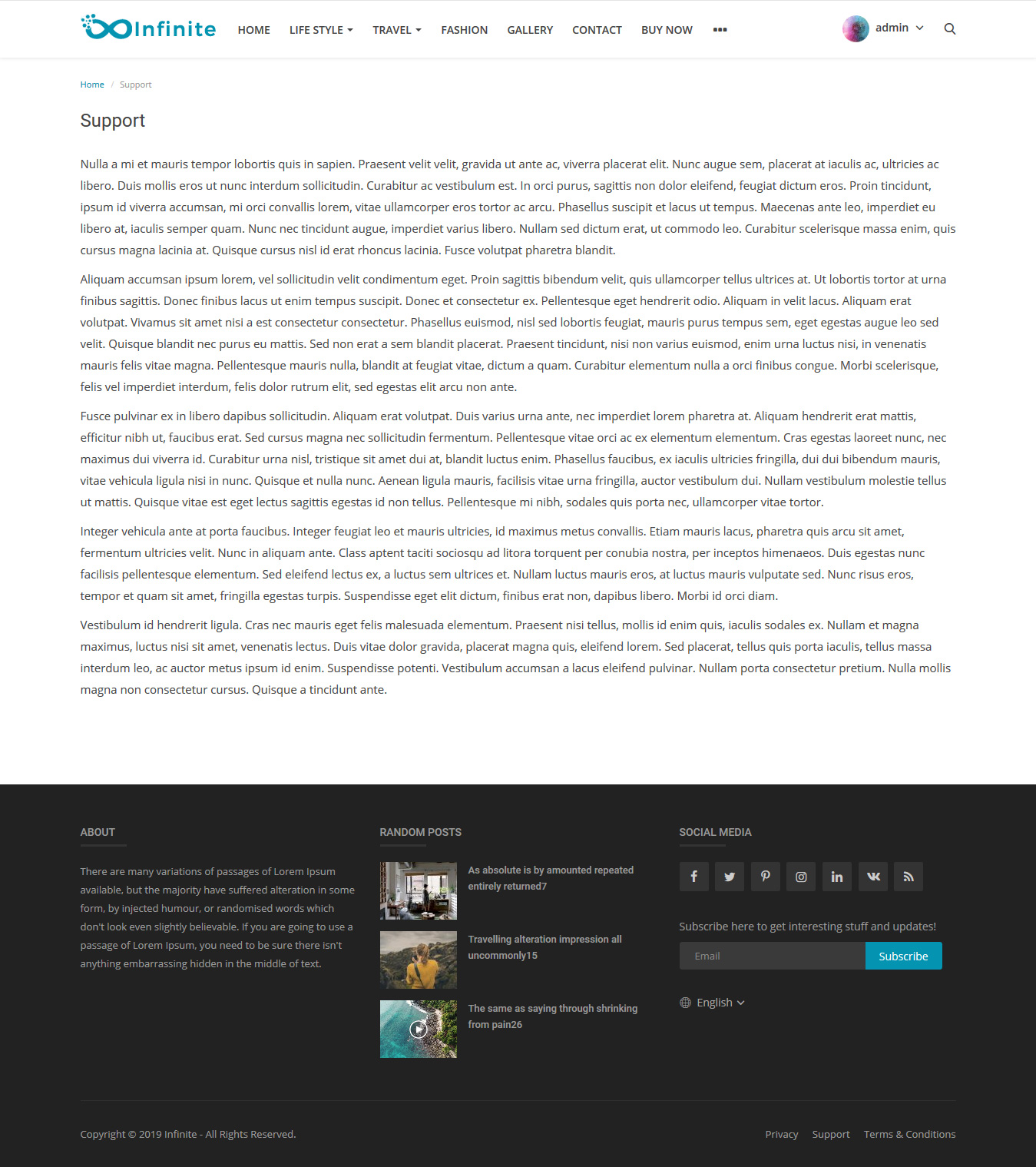 Infinite Blog And Magazine Script By Codingest Codecanyon