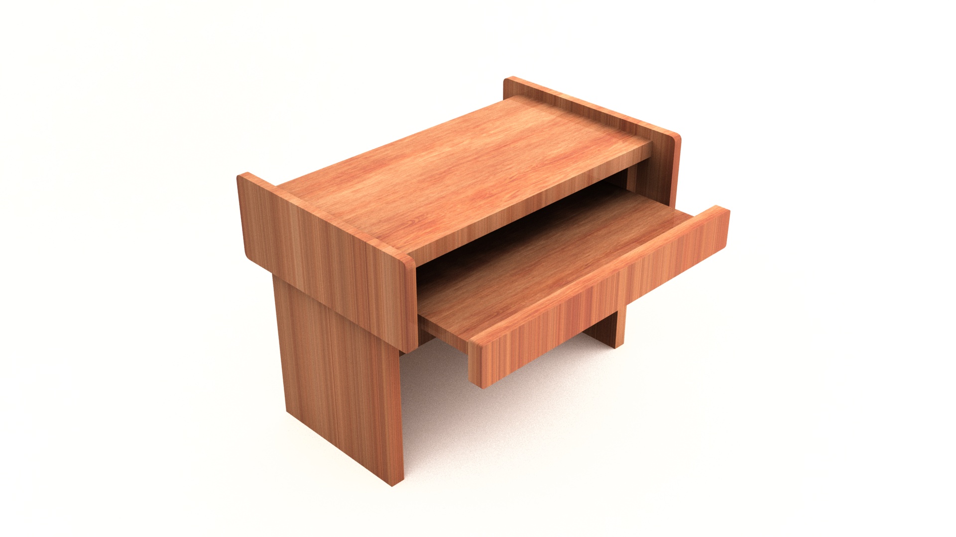 Realistic Computer Wood Table by creativejun | 3DOcean