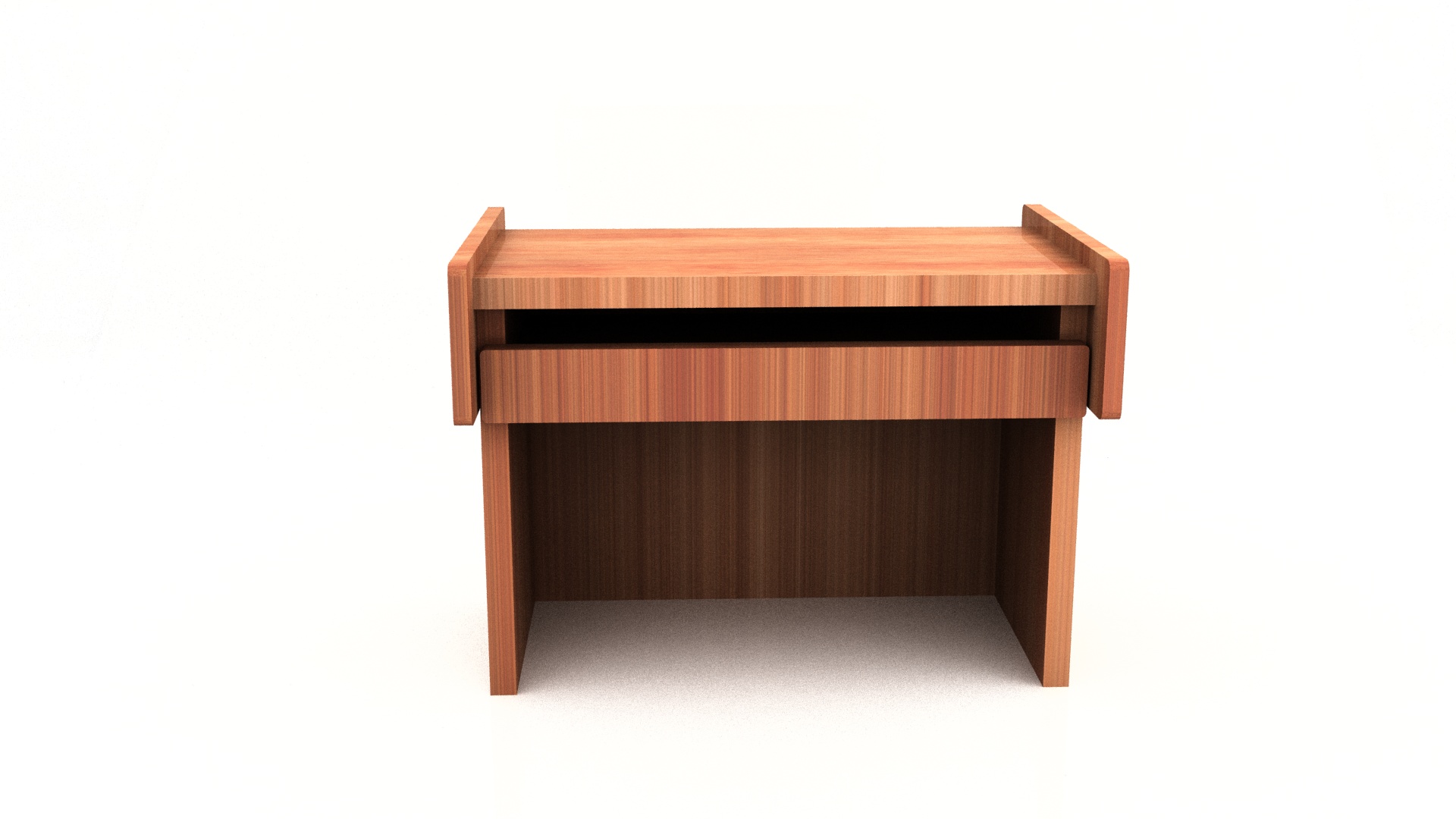 Realistic Computer Wood Table by creativejun | 3DOcean
