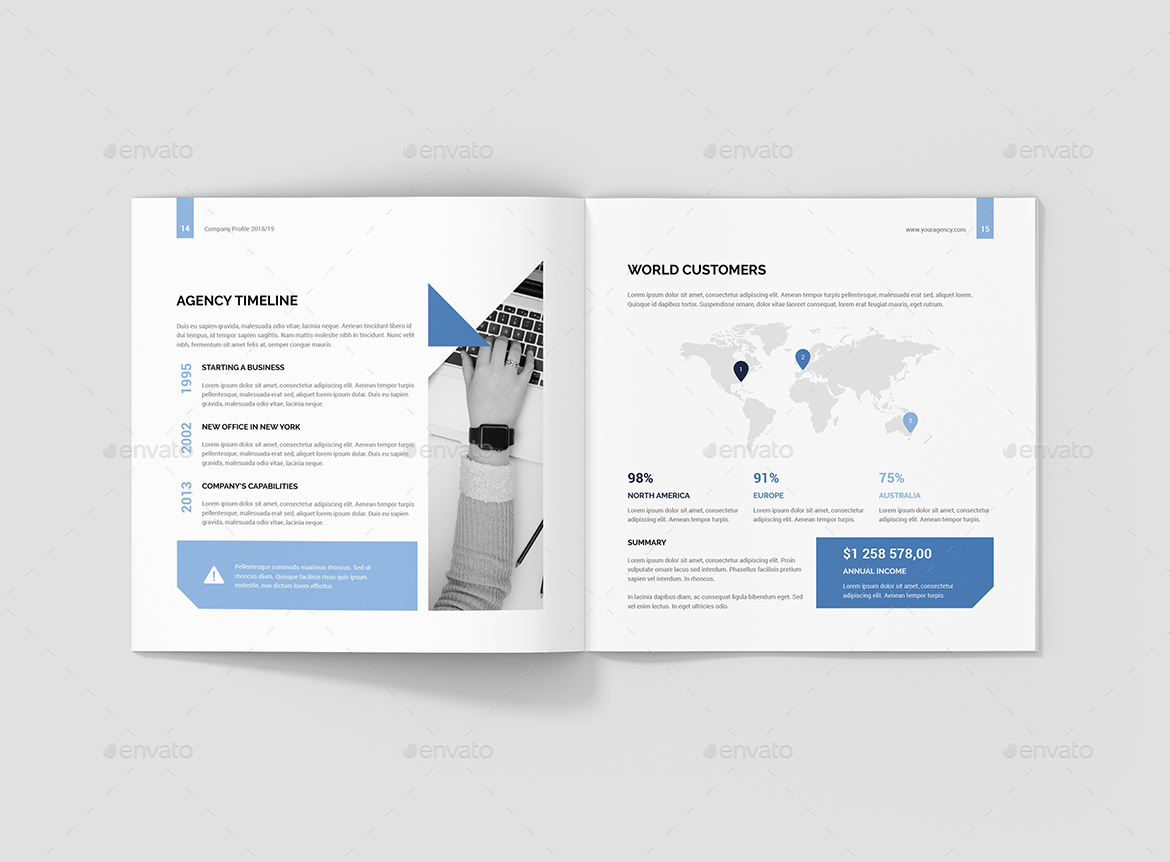 Digital Agency – Company Profile Square, Print Templates | GraphicRiver