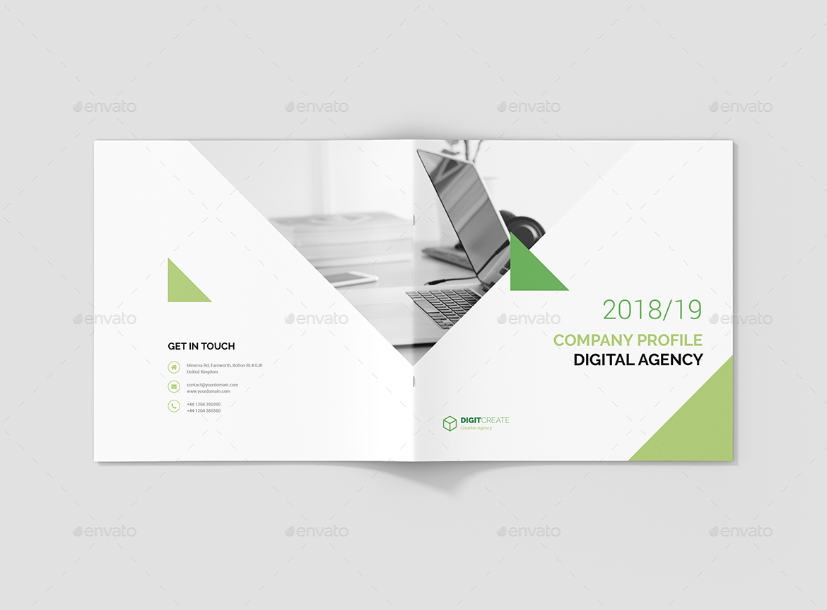 Digital Agency – Company Profile Square, Print Templates | GraphicRiver