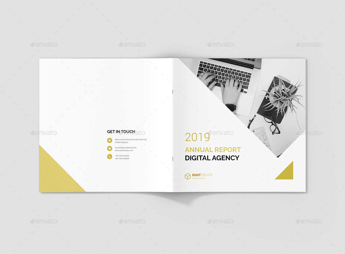 Digital Agency – Company Profile Square, Print Templates | GraphicRiver