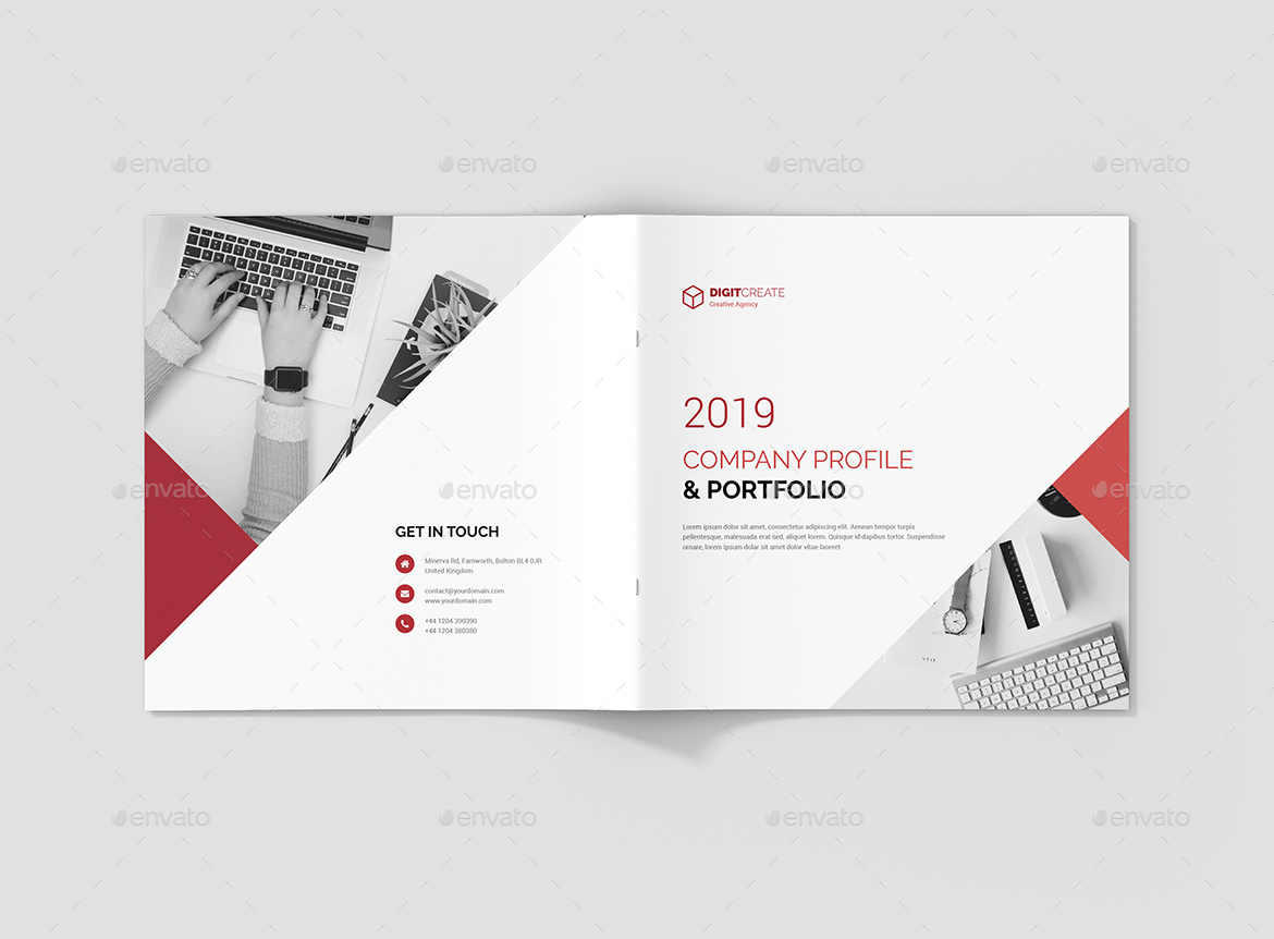 Digital Agency – Company Profile Square, Print Templates | GraphicRiver