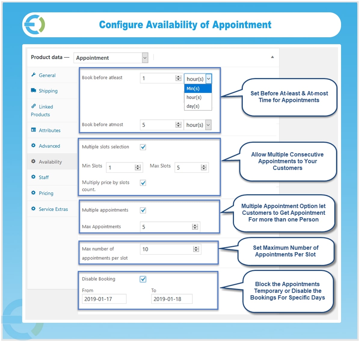 Appointly - WooCommerce Appointment Booking & Scheduler Plugin by extendons