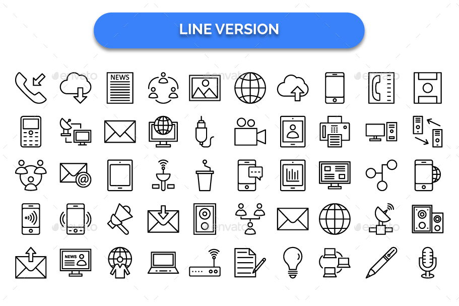 600+ Communication Vector Icons Pack, Icons | GraphicRiver
