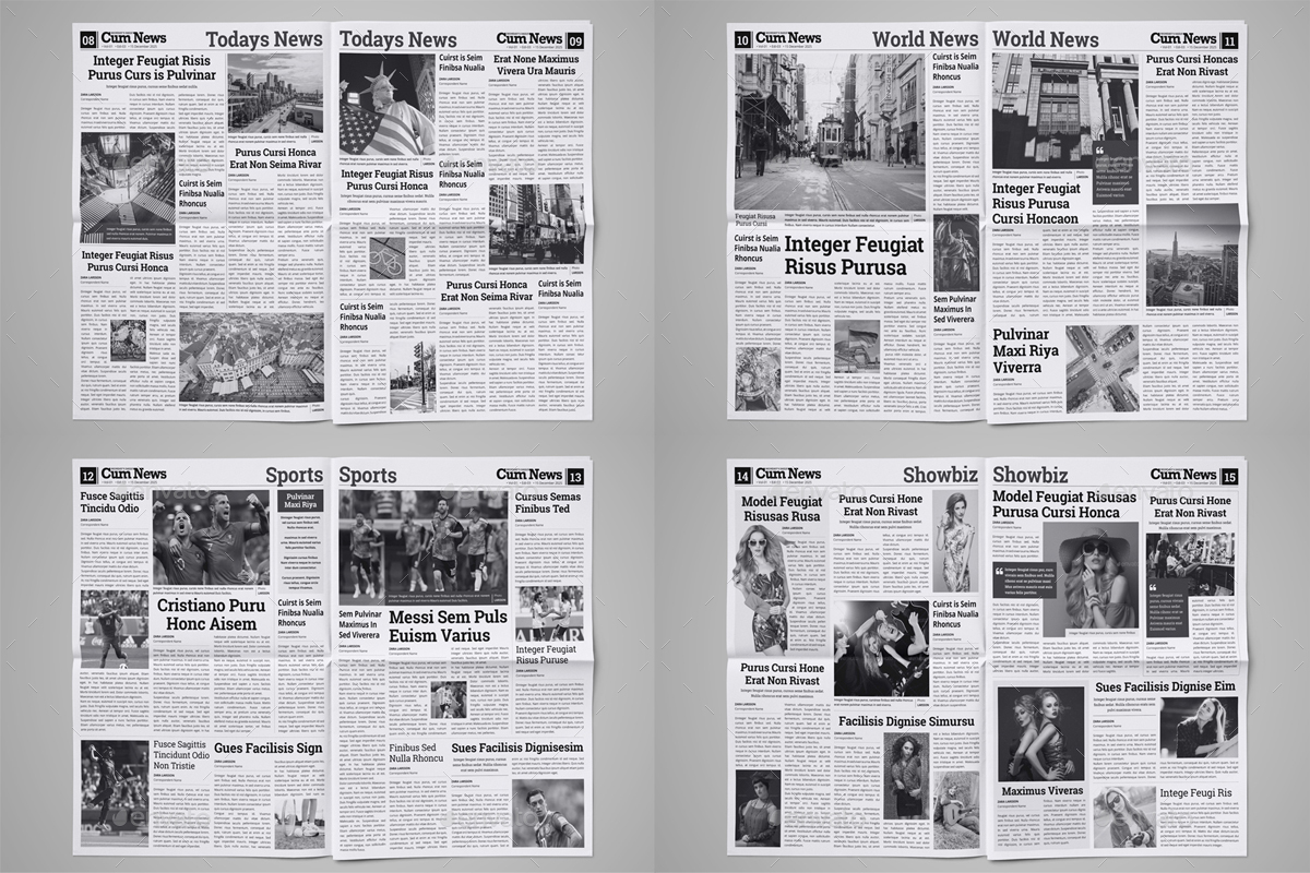 Newspaper Design Bundle, Print Templates | GraphicRiver