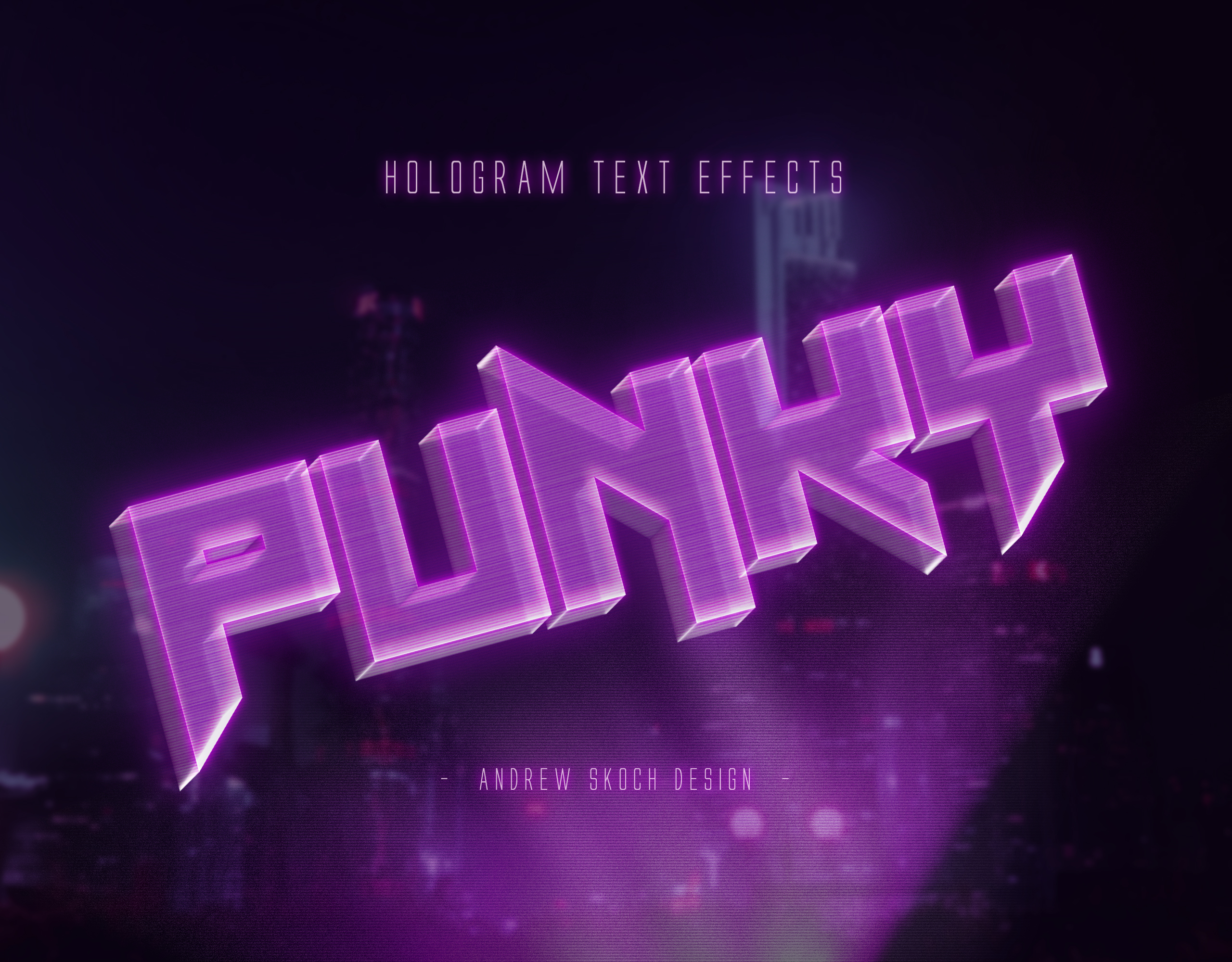 Hologram Text Effects, Add-ons | GraphicRiver