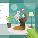 Pet Lover Landing Page, Vectors | GraphicRiver