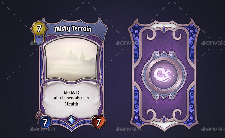 Elemental Cards Bundle, Game Assets | GraphicRiver