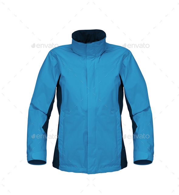 blue jacket isolated on white background Stock Photo by photobalance