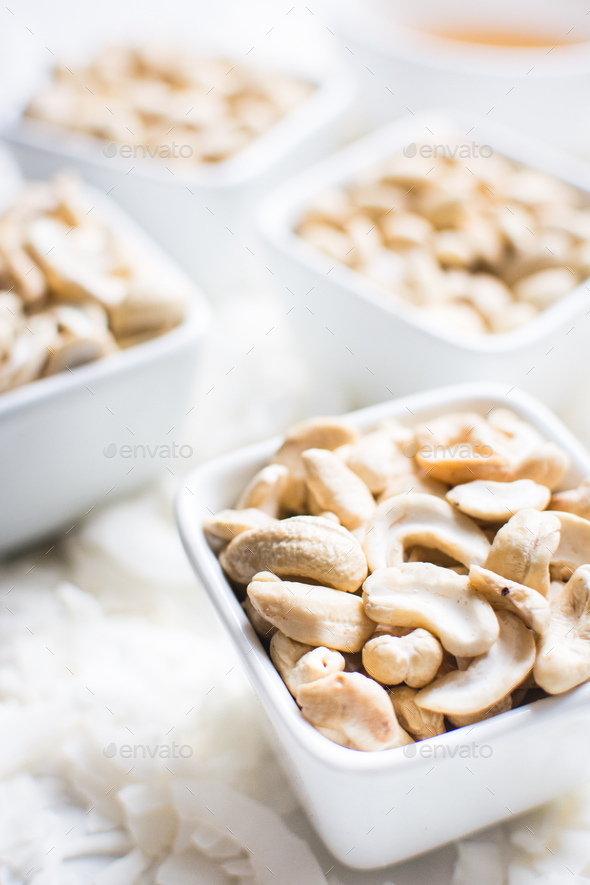 Nuts with coconut flakes Stock Photo by kapusnak | PhotoDune