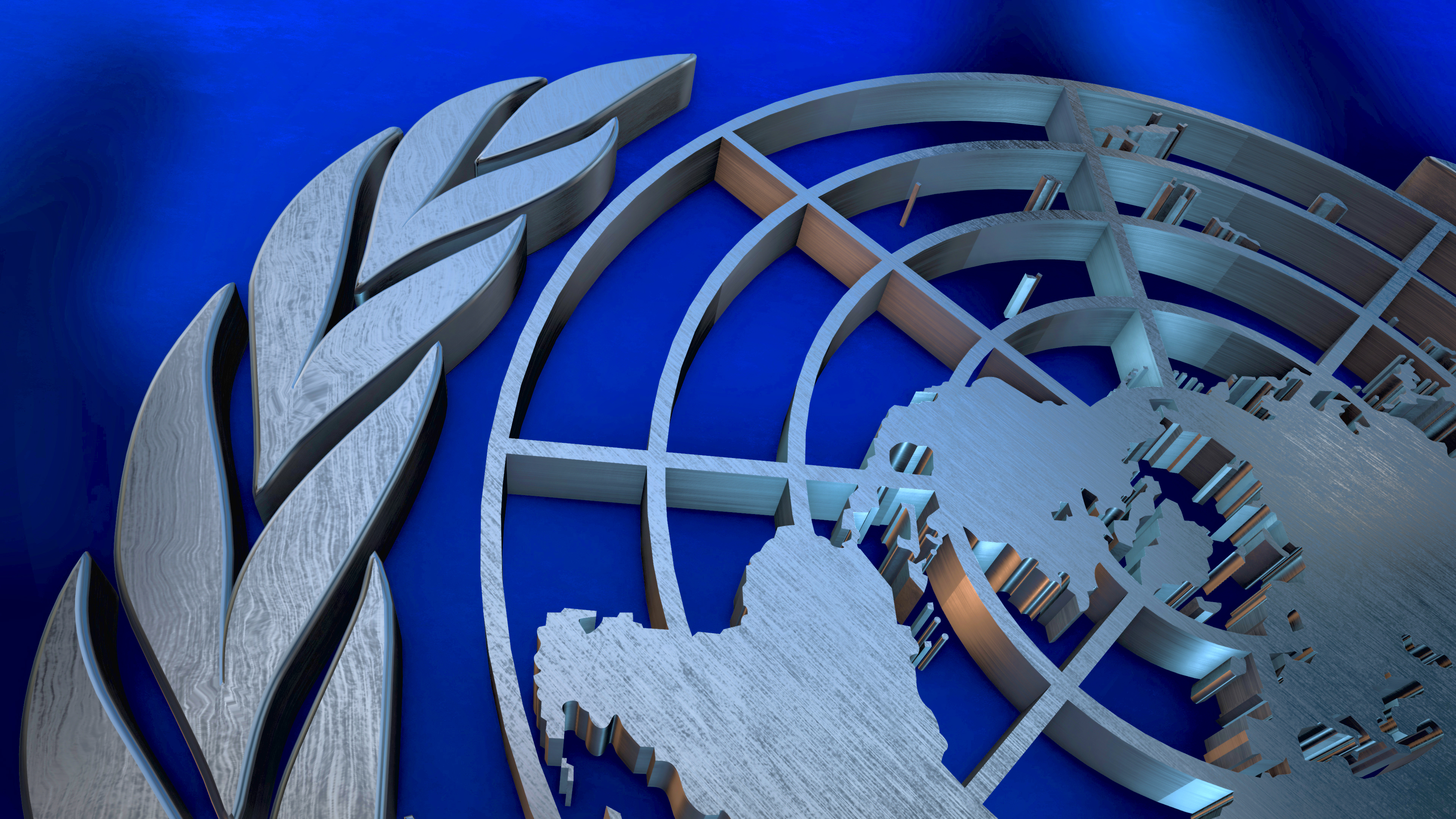 3D UN emblem _United_Nations by EA09studio | 3DOcean